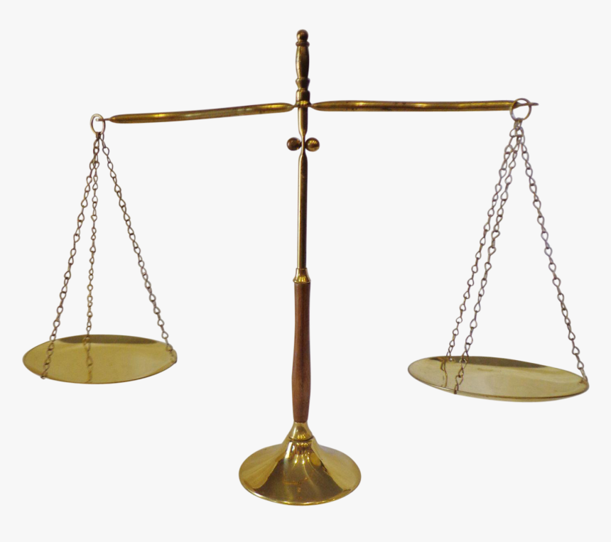 Vintage Mid Century Modern Danish Decorative Scales - Brass, HD Png ...