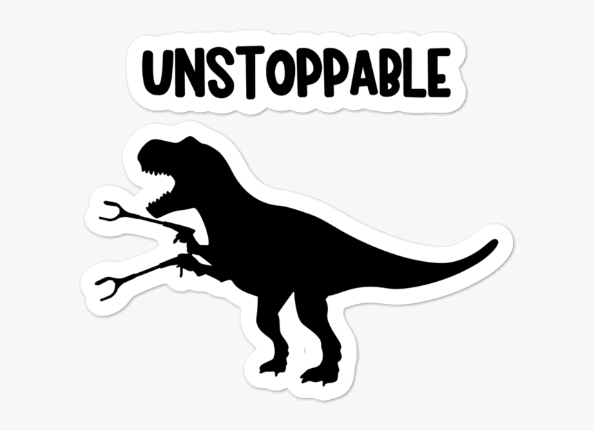 Unstoppable T Rex Black And White