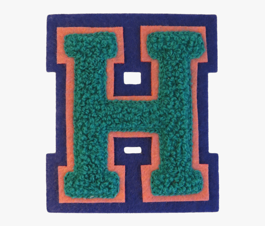 H Letter Png File - Embroidered Letter Patch Png, Transparent Png ...