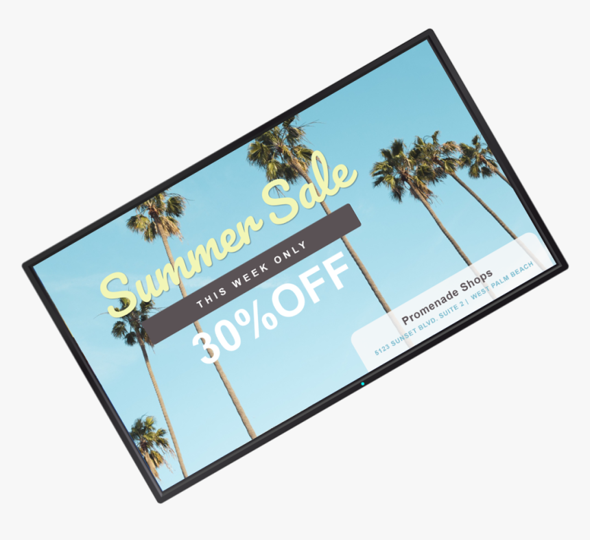 Sale Retail Digital Signage Template - Signage, HD Png Download ...