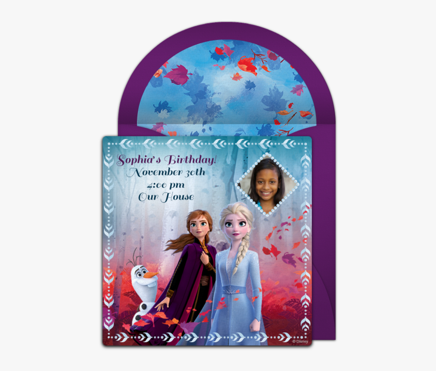 Frozen 2 Invitation Template, HD Png Download , Transparent Png Image ...