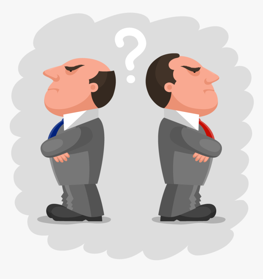 Two Men Facing Opposite Directions, HD Png Download , Transparent Png Image - PNGitem