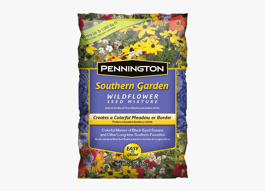 Pennington Southern Garden Wildflower Mix - Pennington Seed, HD Png ...