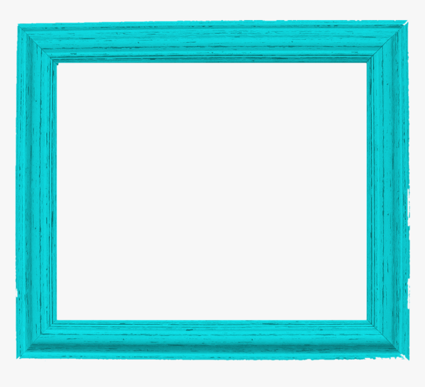 Teal Border Frame Png Pic - Picture Frame, Transparent Png ...