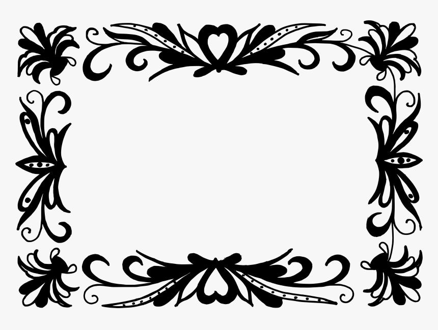 Picture Frame Border Black And White