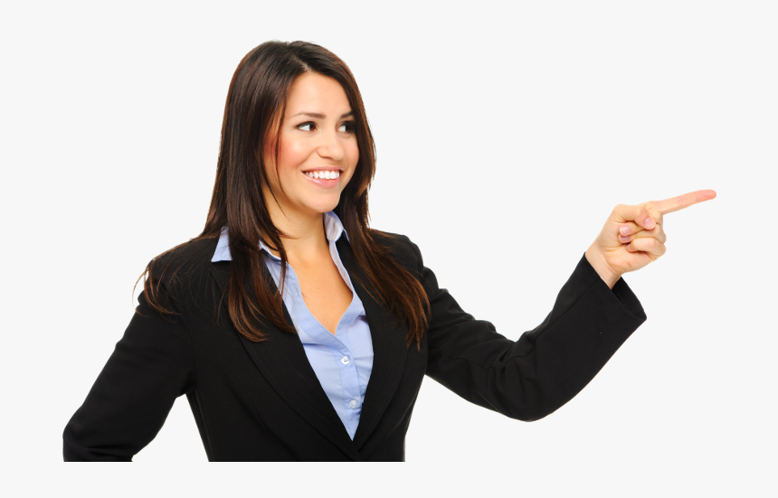 Office Woman Png - Girl Pointing Finger Png, Transparent Png ...