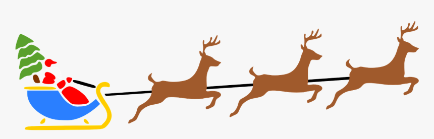 Transparent Free Clipart For Commercial Use - Santa Sleigh With ...