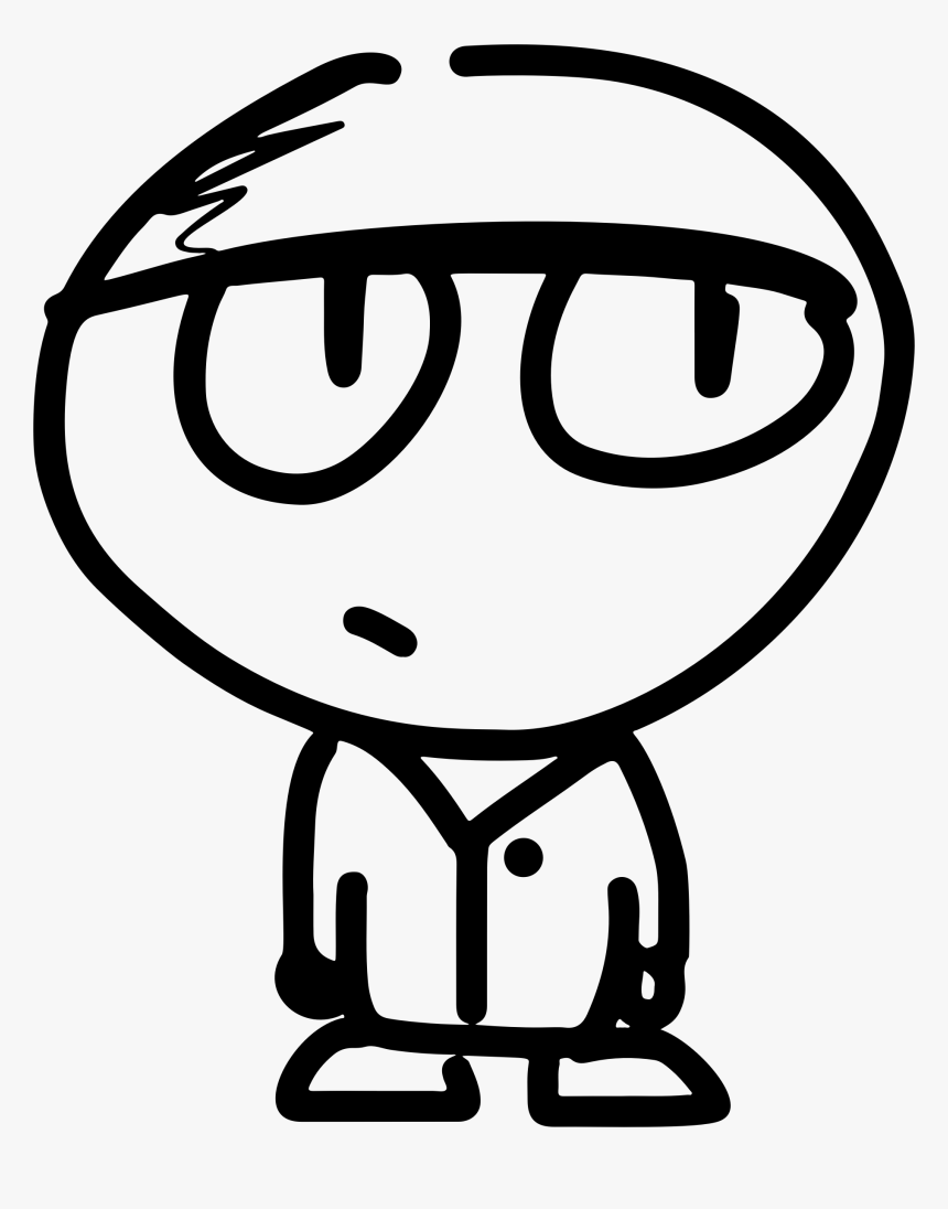 Boy Doodle Clip Arts - Stick Man Stickers, HD Png Download ...