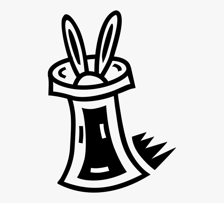 Vector Illustration Of Magician S Magic Act Top Hat, HD Png Download ...