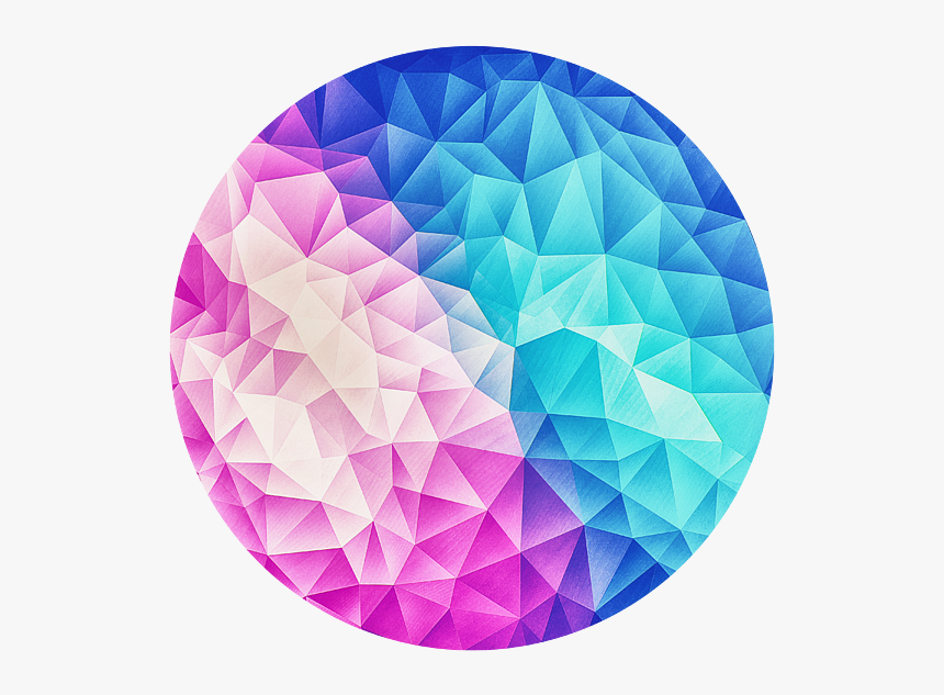 Pink And Grey Polygon Abstract, HD Png Download , Transparent Png Image ...