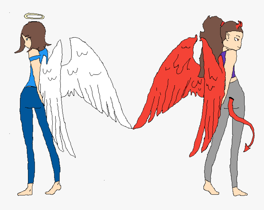 Devil And Angel Hd, HD Png Download , Transparent Png Image - PNGitem
