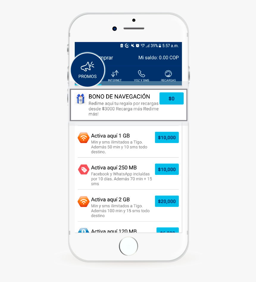 Codigo Para Pedir Regalos En Tigo, HD Png Download , Transparent Png ...