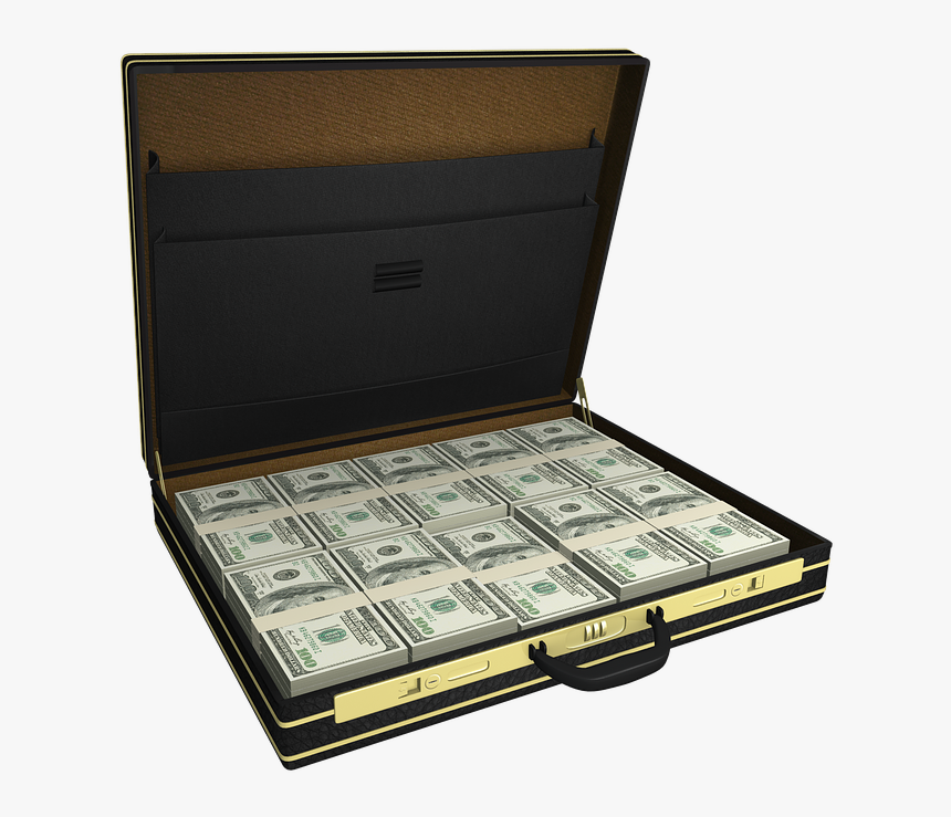 Cash Briefcase Png Transparent, Png Download , Transparent Png Image ...