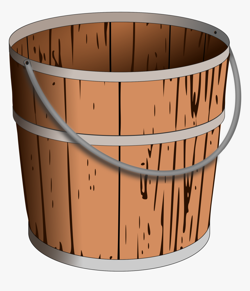 File Wooden Pail Svg - Wooden Pail Clip Art, HD Png Download ...