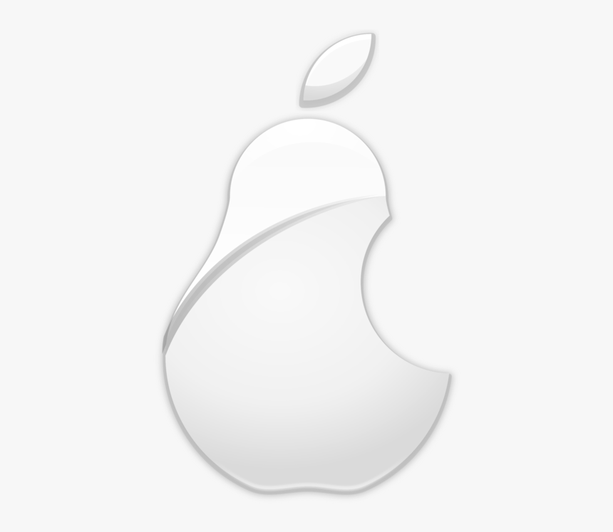 White,logo,asian Pear - Apple Logo Pear Png, Transparent Png ...