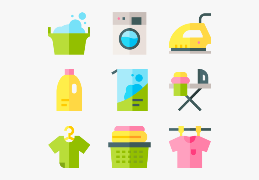 Laundry - Laundry Flat Icon, HD Png Download , Transparent Png Image ...