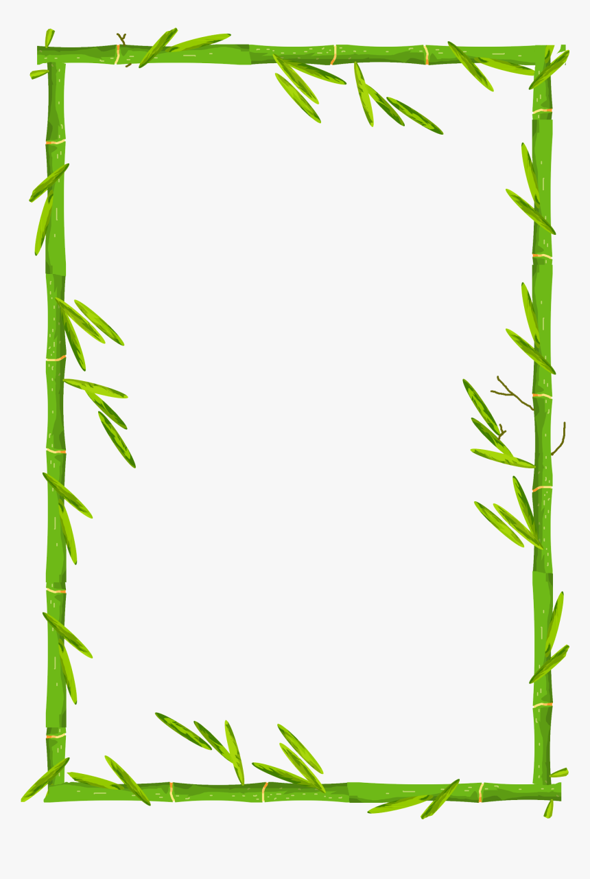 Bamboo Border Download Free Image - Bamboo Frame Border Design, HD Png ...