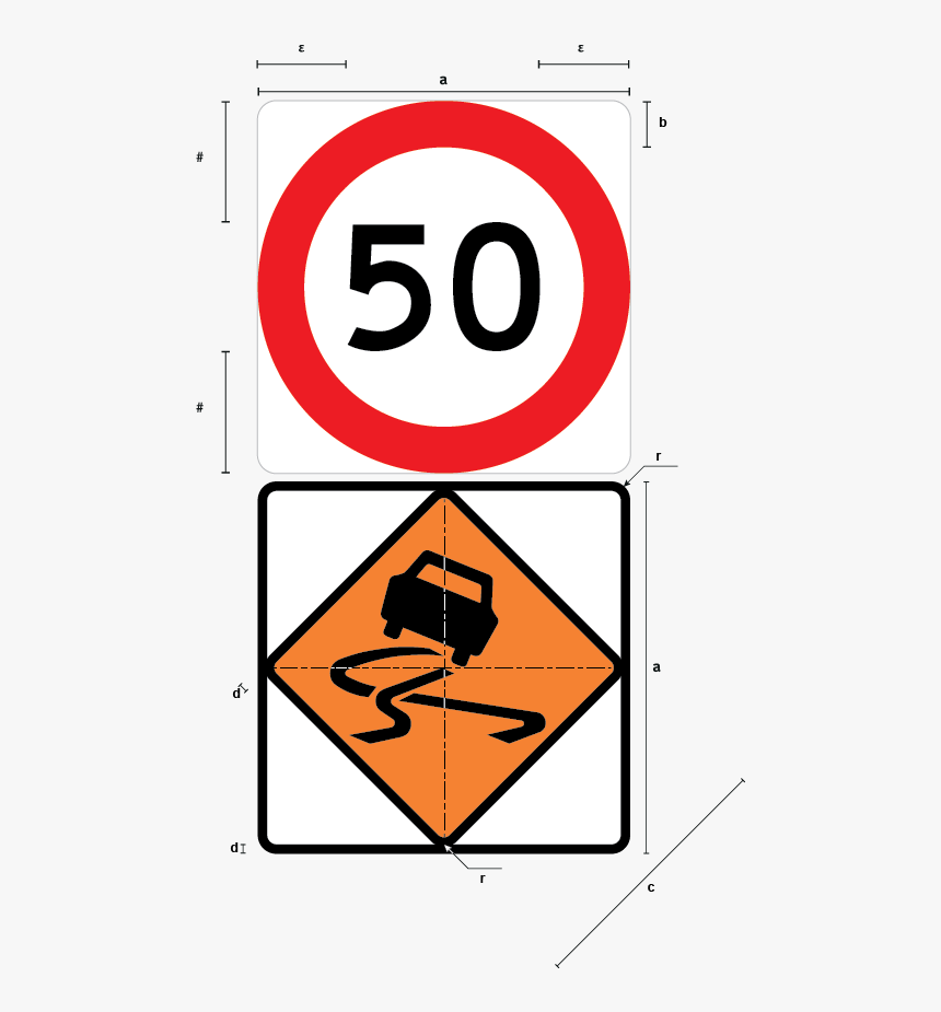 Slippery Road Sign, HD Png Download , Transparent Png Image - PNGitem