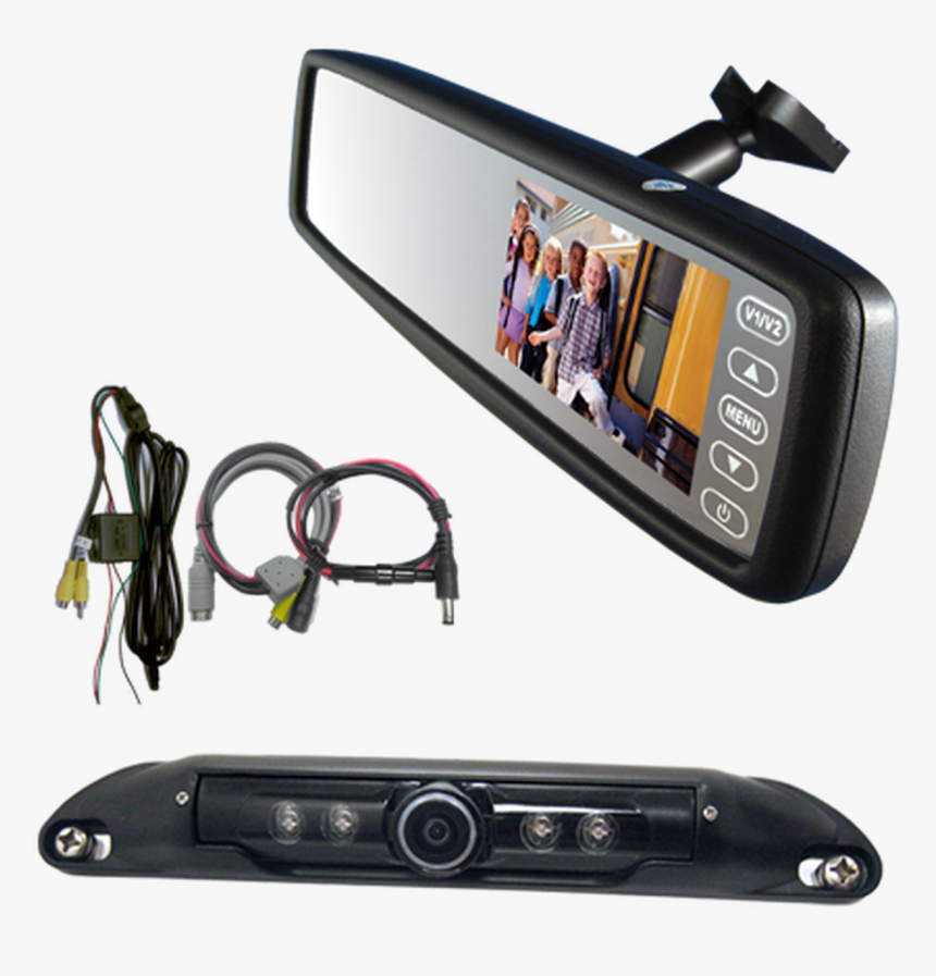 Rearview Mirror Monitor Kit - Backup Camera, HD Png Download ...