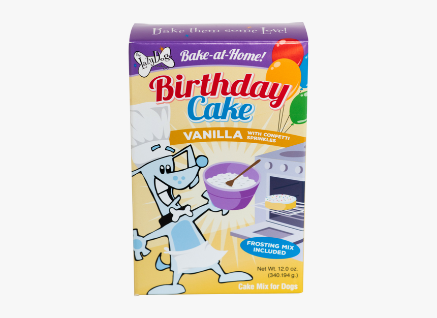 Birthday Cake Mix W/sprinkles & Frosting Mix - Cake, HD Png Download ...