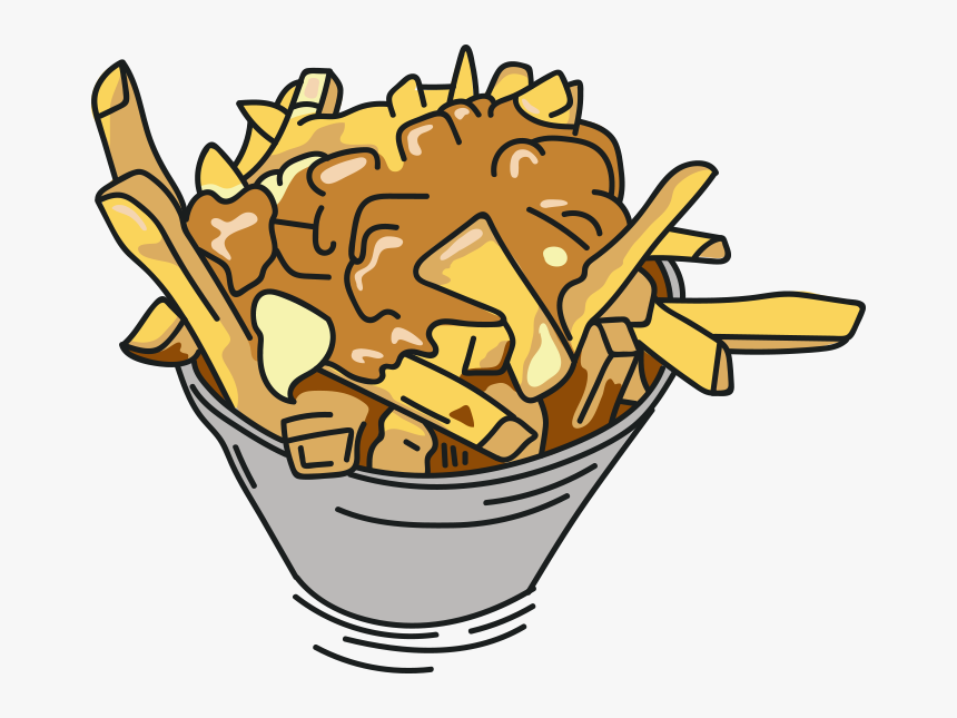 Poutine Cartoon, HD Png Download , Transparent Png Image - PNGitem