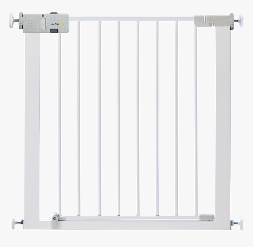 White Safety 1st Securtech Simply Close Metal Gate - Gate, HD Png ...