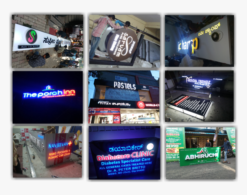 Led Sign Board Manufacturers In Bangalore - Flyer, HD Png Download ...