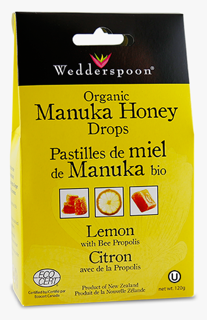 Wedderspoon Organic Manuka Honey Drops With Lemon & - Wedderspoon, HD ...