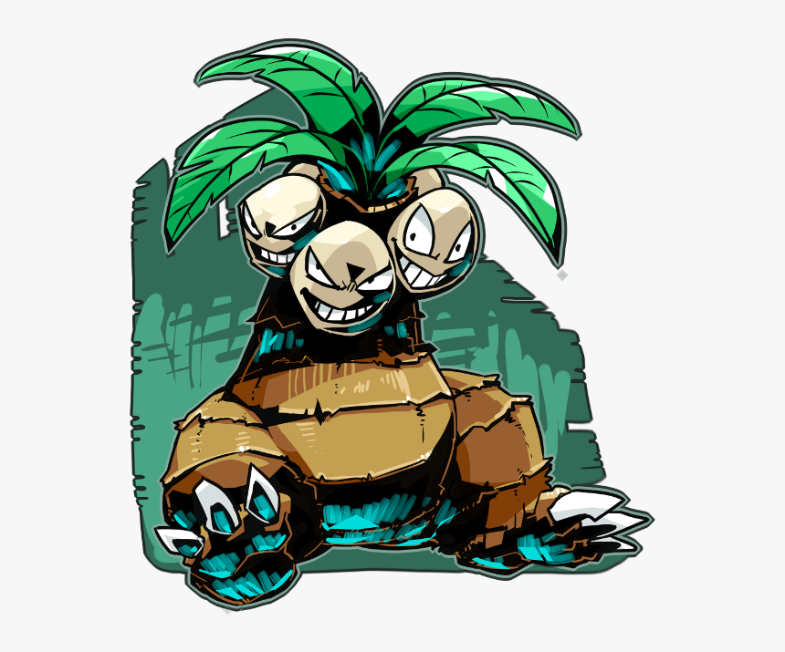 Exeggutor - Exeggutor Pokemon Art, HD Png Download , Transparent Png ...