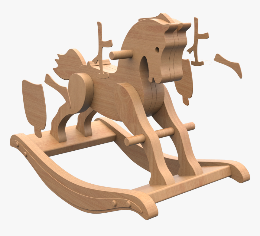 Antique 1890 Rocking Horse Wood Toy Plans - 1890 Rocking Horse Plans ...