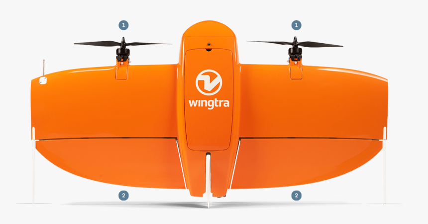 Vtol Drone Rotors And Flaps - Wingtra Png, Transparent Png ...