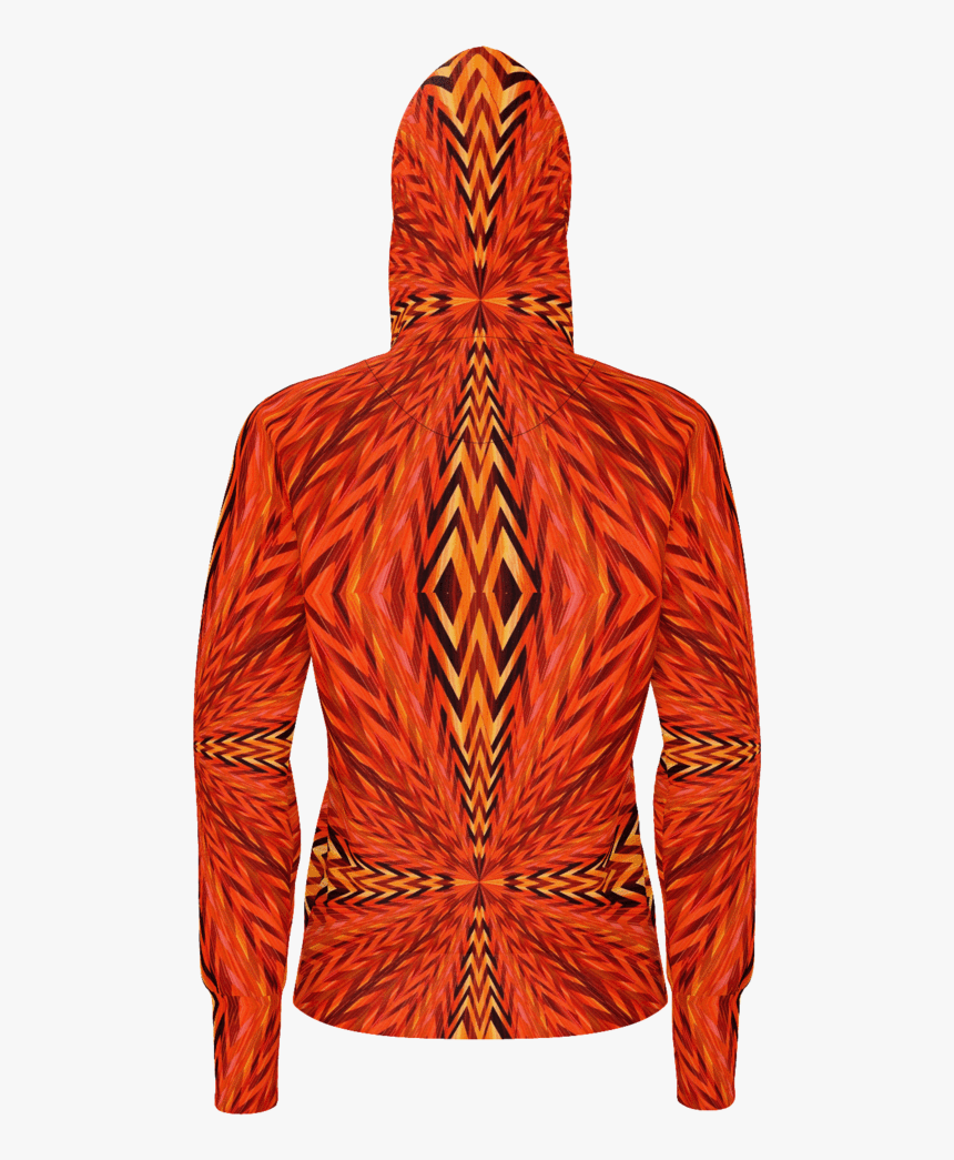 Orange African Pattern Hoodie - Hoodie, HD Png Download , Transparent ...
