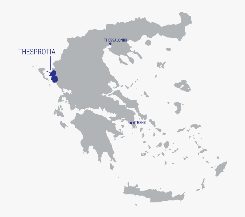 Map Thesprotia - Greekbiostore - Greece Map Vector Free, HD Png ...