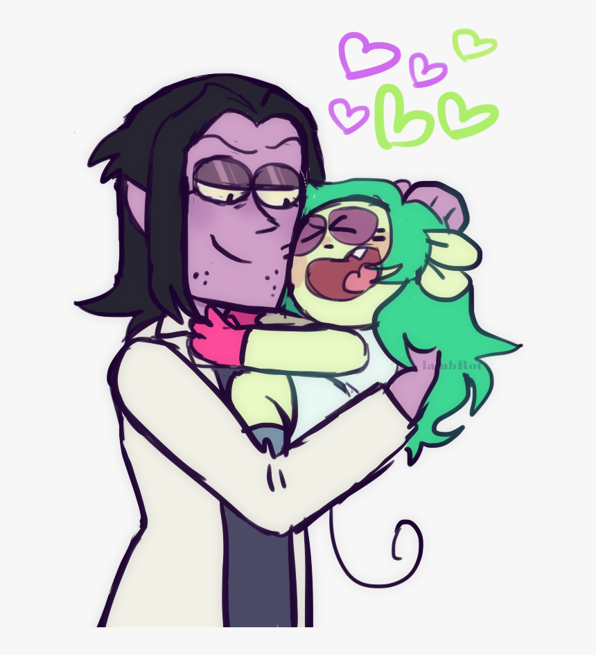 A Dad And His Rat - Cartoon, HD Png Download , Transparent Png Image ...