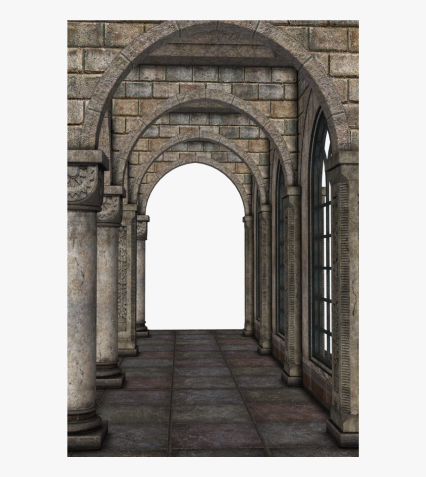 #castle #archway #hallway #hall - Hallway Picture Transparent ...