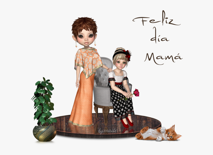 Transparent Feliz Dia De Las Madres Png Doll Png Download
