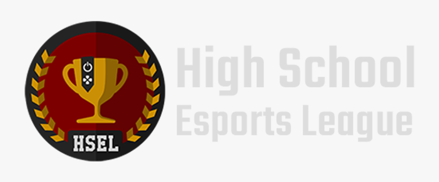 Hsel Logo Horz Text Grey 800px - High School Esports League, HD Png ...