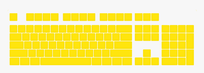 Yellow Keyboard Key S - Ansi Keycap, HD Png Download , Transparent Png ...