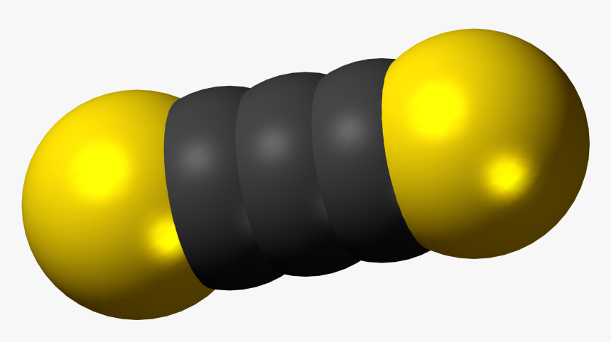 Space-filling Model Of The Carbon Subsulfide Molecule - Sulfide Space ...