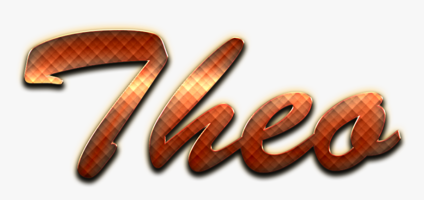 Theo Name Logo Design Png Transparent - Tan, Png Download , Transparent ...