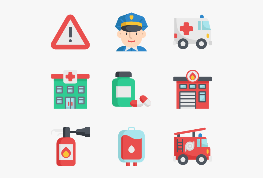 Sign Svg Firefighter - Emergency Services Icon, HD Png Download ...