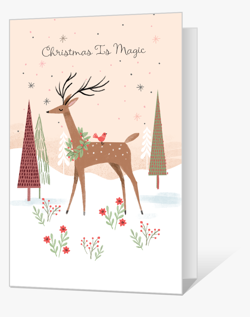 Christmas Is Magic Printable - Reindeer, HD Png Download , Transparent ...