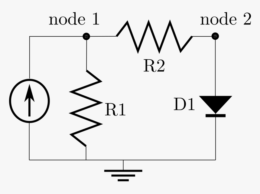 Diagram Of A Simple Circuit With Two Resistors And - Circuit With One ...