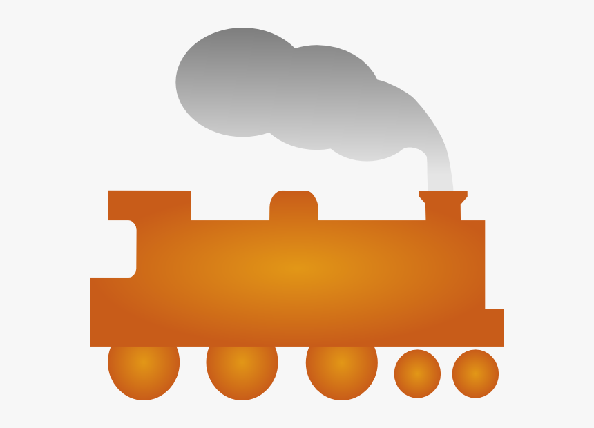 Train Clip Art At Clker - Orange Train Clipart, HD Png Download ...