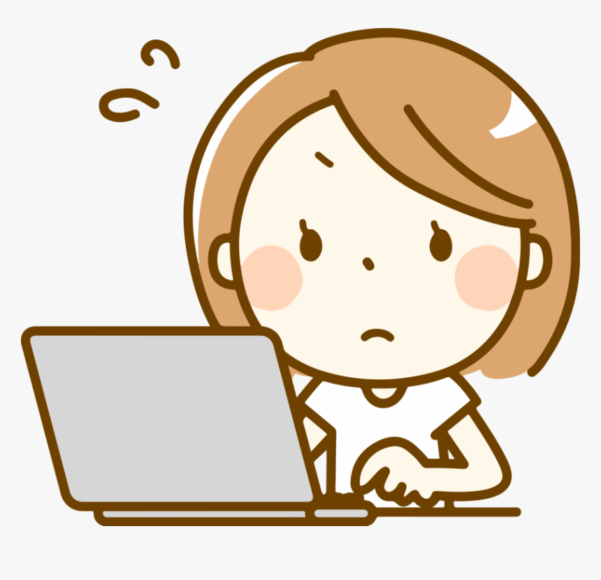 Using The Computer Cartoon