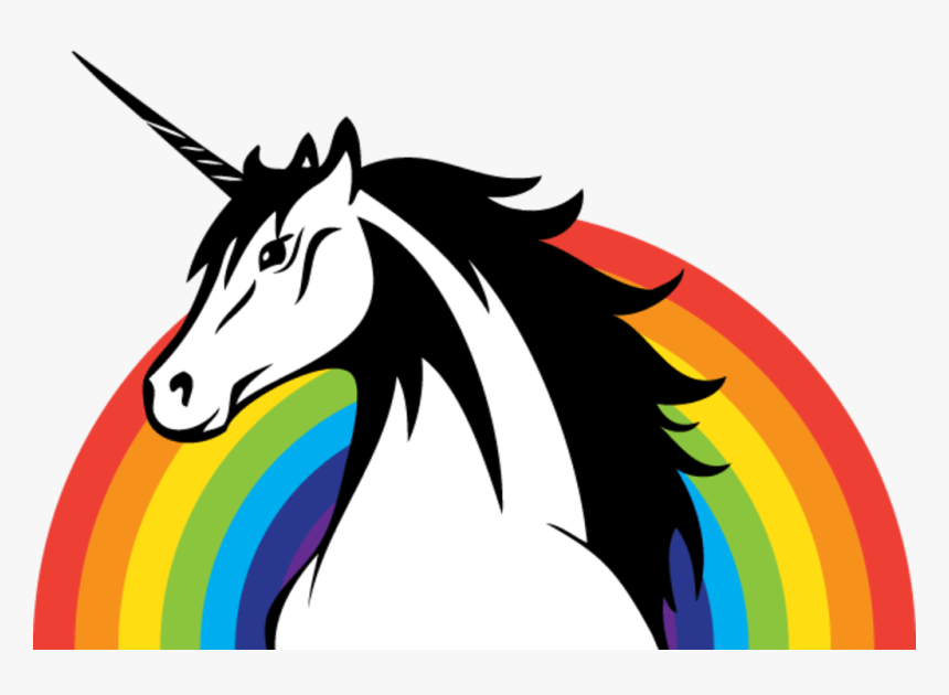 Rainbow Unicorn Logo, HD Png Download , Transparent Png Image - PNGitem