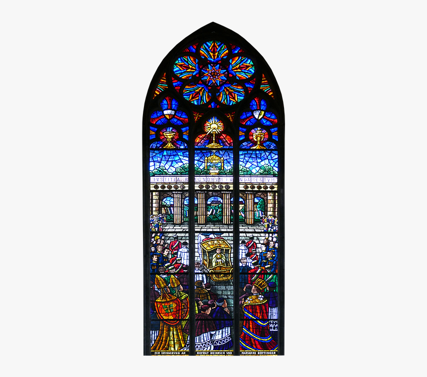 Gothic Stained Glass Window, HD Png Download , Transparent Png Image ...