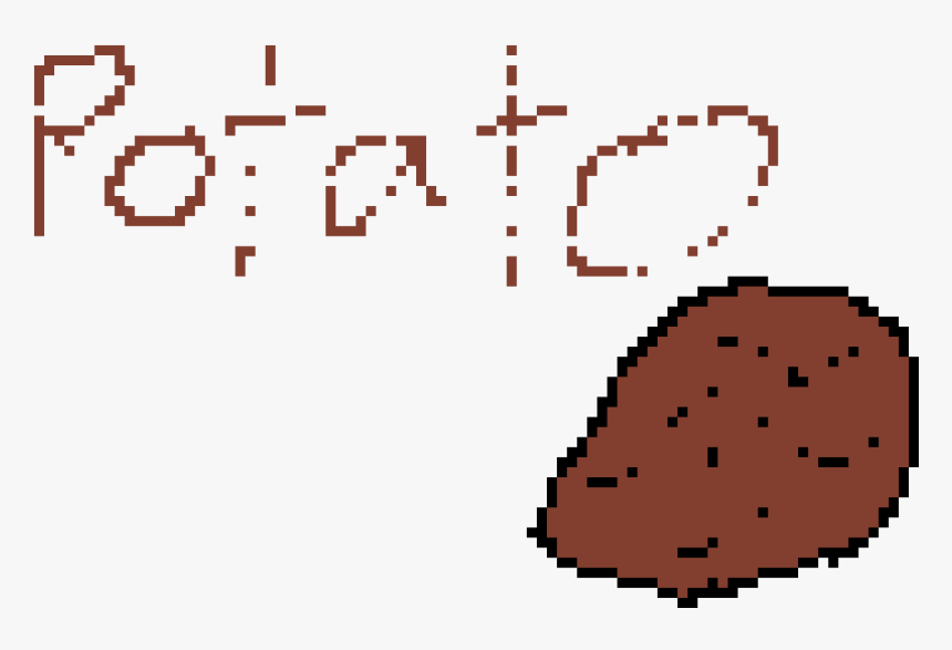 Potatoes Are Yummy - Pixel Art Gradient, HD Png Download , Transparent ...