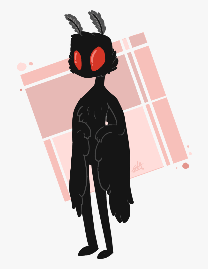 Cute Mothman Drawing, HD Png Download , Transparent Png Image - PNGitem