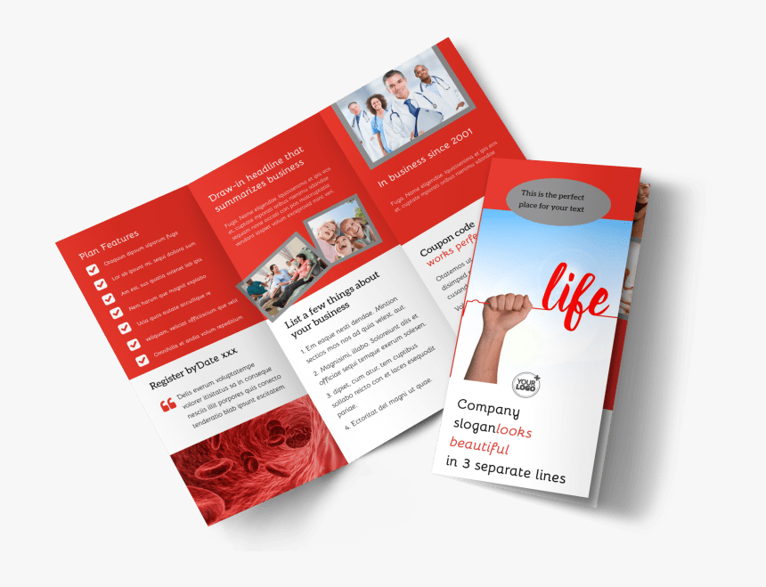 Blood Donation Centers Brochure Template Preview - Brochure About Blood ...